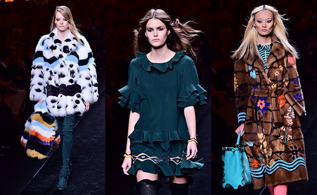 Fendi Brings Springtime Colors, Fur and Frills to the Autumn/Winter ...