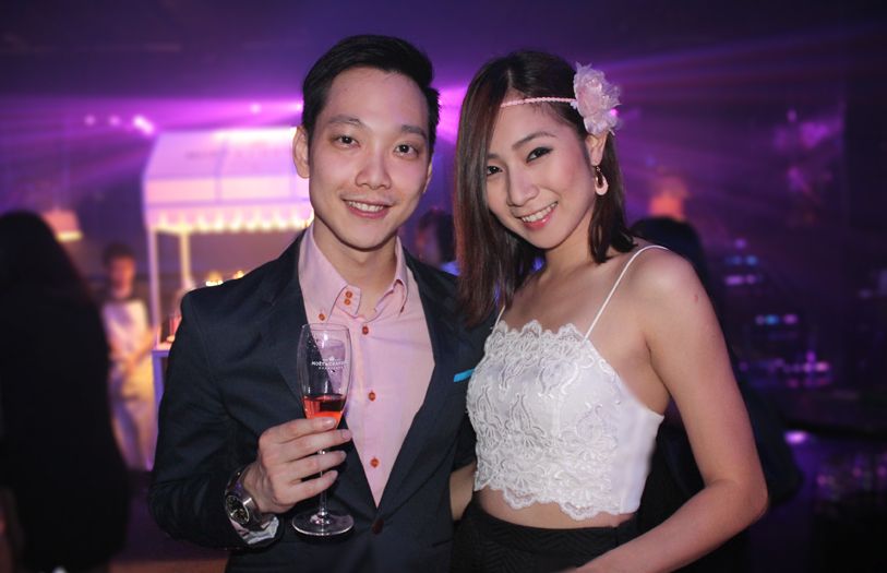 Moët & Chandon Rosé Impérial 'Unfurl the Tie' 2015 auction party ...