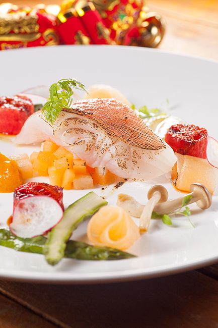 A healthier CNY with poached red grouper in plum bouillion | Tatler Asia