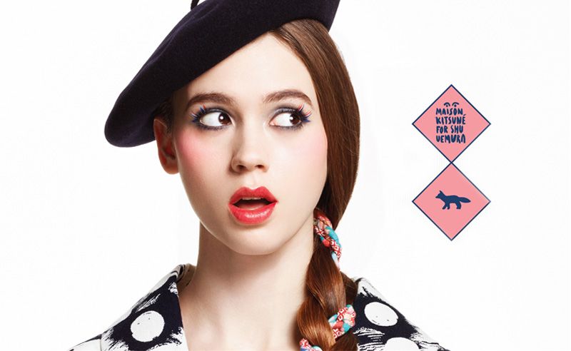 Shu Uemura gets foxy this holiday with Maison Kitsune makeup ...