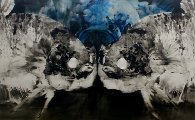 Art Focus: Fishing Blue I by Malaysian artist Zac Lee | Tatler Asia