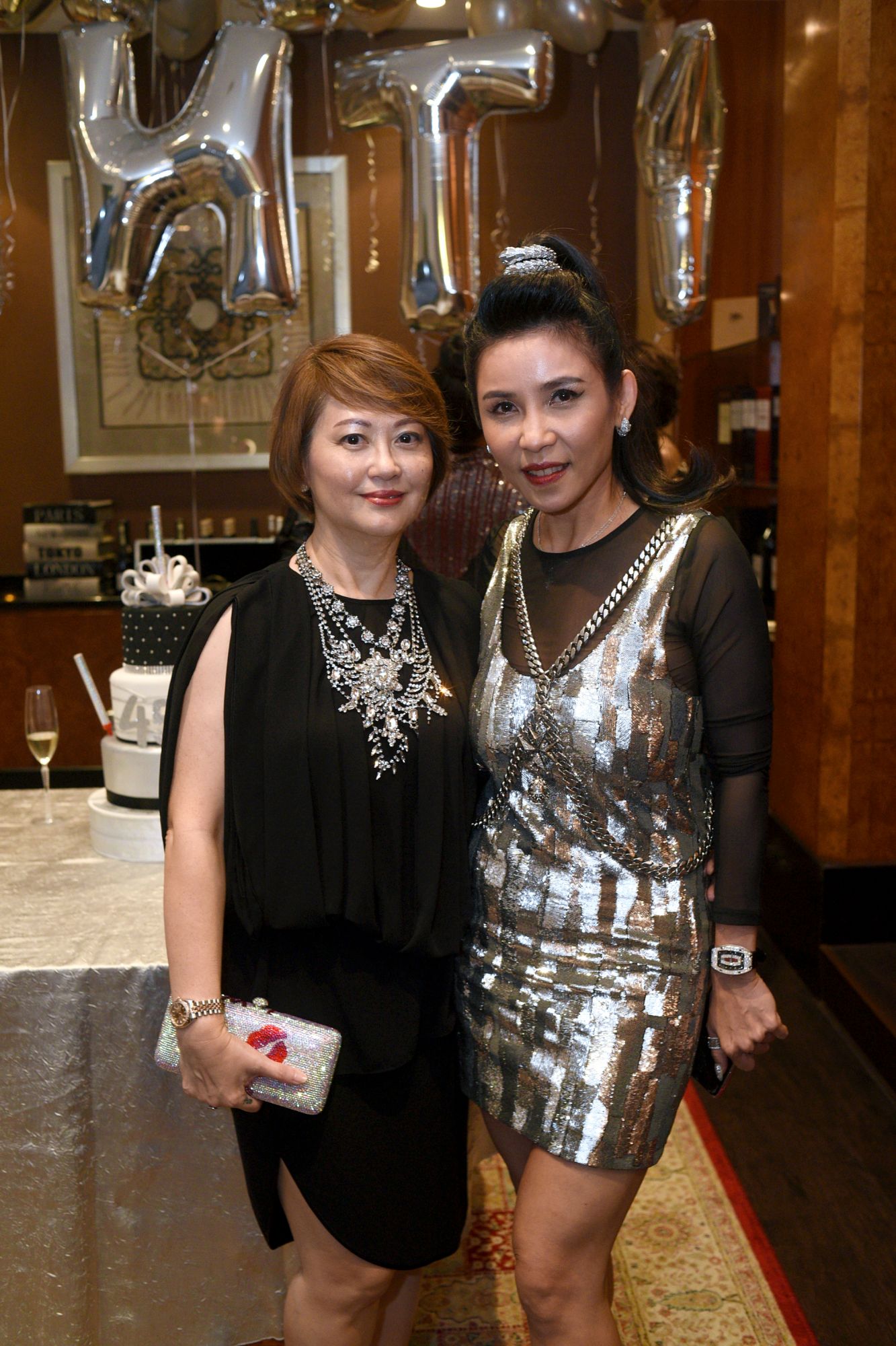 Fanty Soenardys Silver Glitter 45th Birthday Tatler Asia