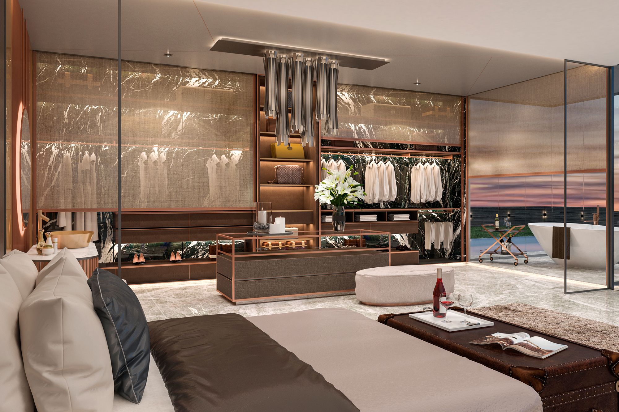 Wardrobe Goals: This Stylish Bedroom Was Designed as a Dream Dressing ...