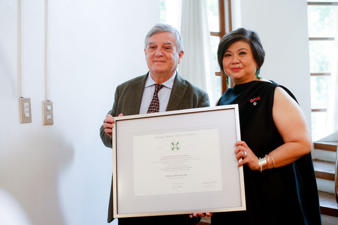 Filipina Entrepreneur Florence Ko Granted Award By Italian Embassy ...