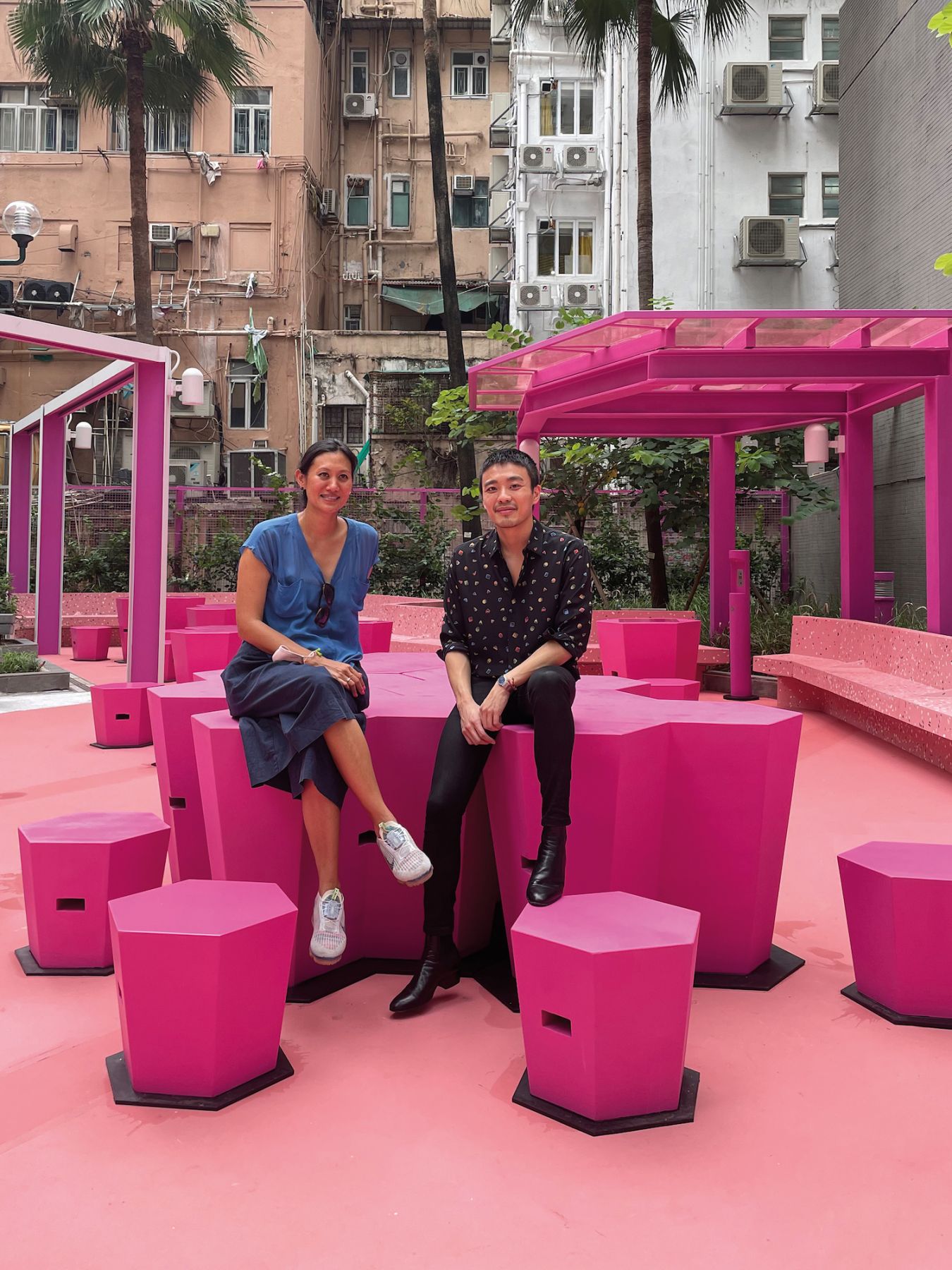 Design Trust’s Bright Pink Micropark, Portland Street Rest Garden Is ...