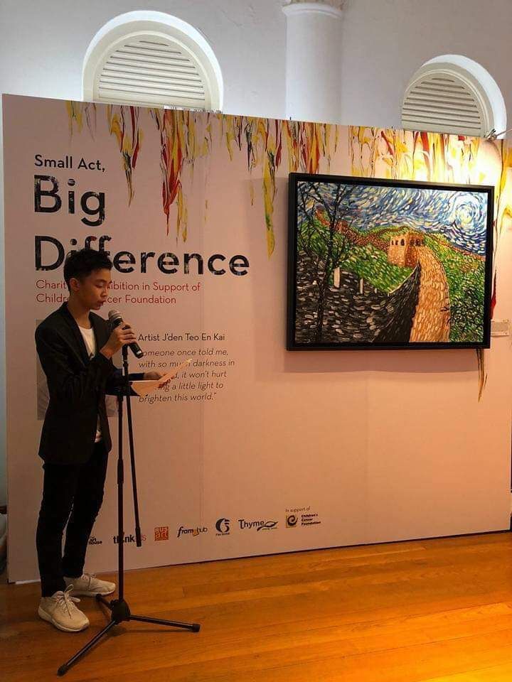 Meet J'den Teo, A Student Artist Who Raised Over SG$90,000 For Children ...