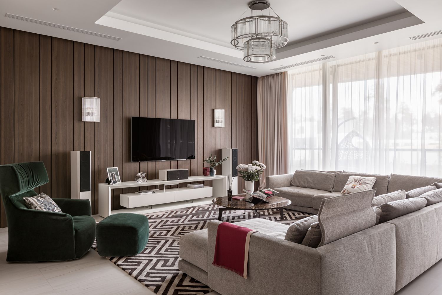 An Elegant House by Bolshakova Interiors with a Cosy Brown Colour ...