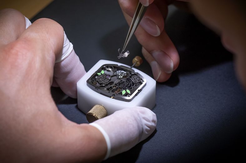 The Bold and Feminine Franck Muller Vanguard Rose Skeleton | Tatler Asia