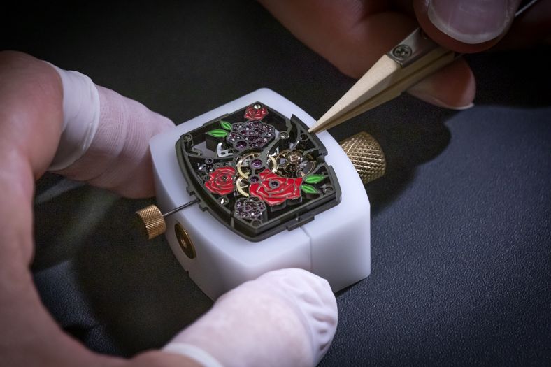 The Bold and Feminine Franck Muller Vanguard Rose Skeleton | Tatler Asia