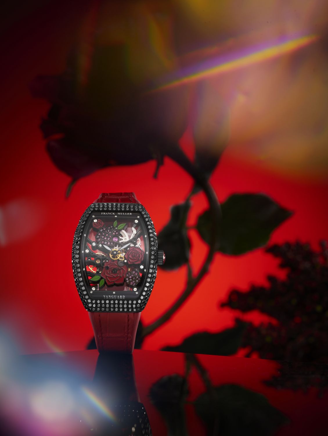 The Bold and Feminine Franck Muller Vanguard Rose Skeleton | Tatler Asia