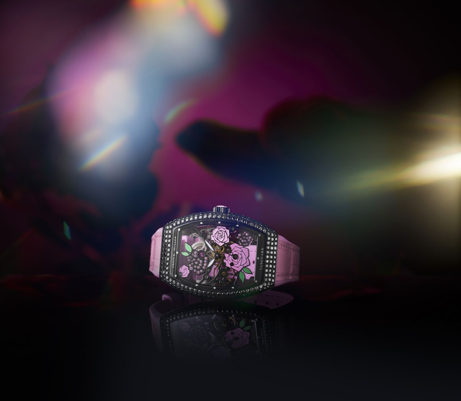 The Bold and Feminine Franck Muller Vanguard Rose Skeleton | Tatler Asia