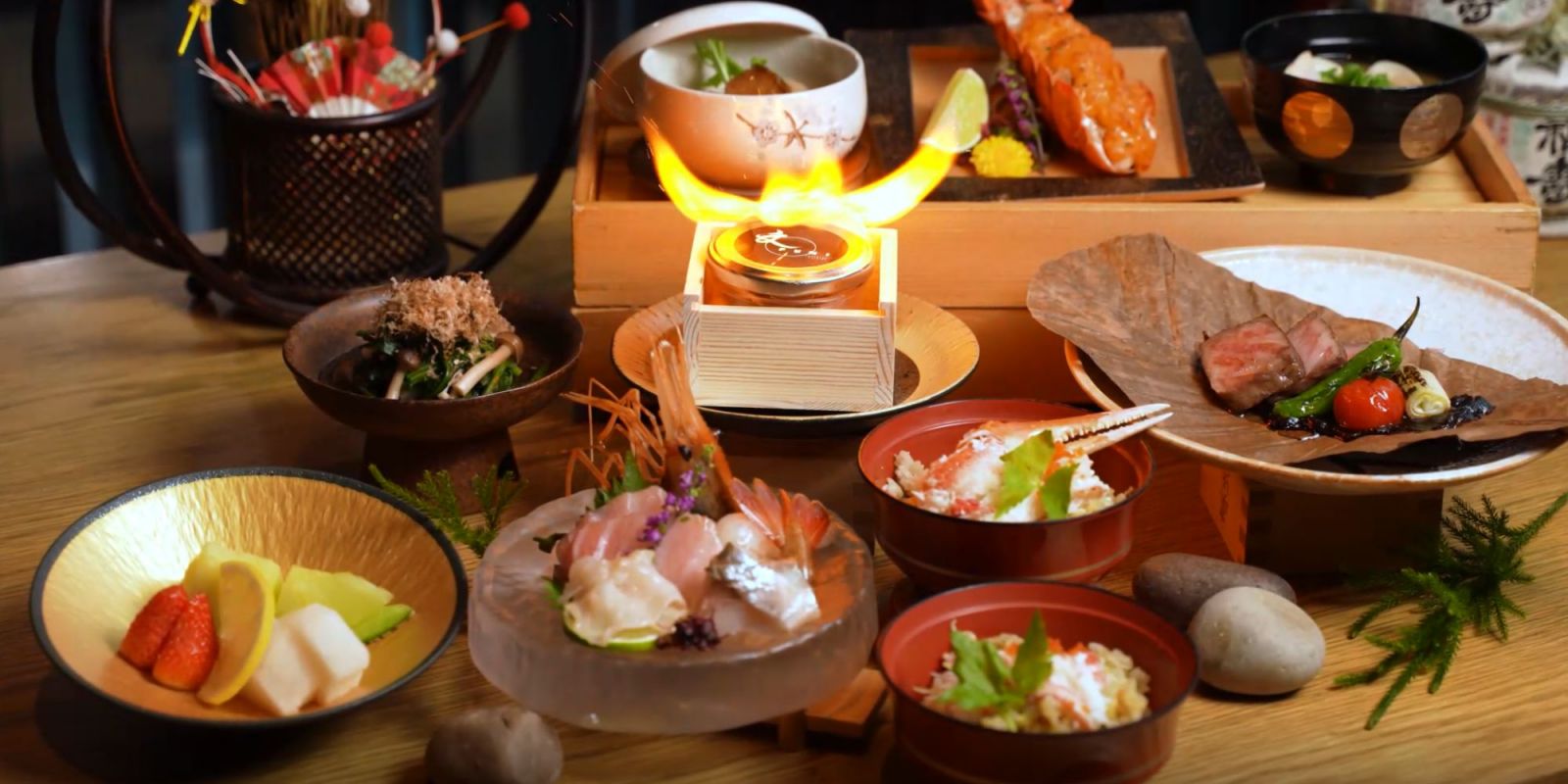 Delight in the extravagance of a nine-course dinner menu at Fumi ...