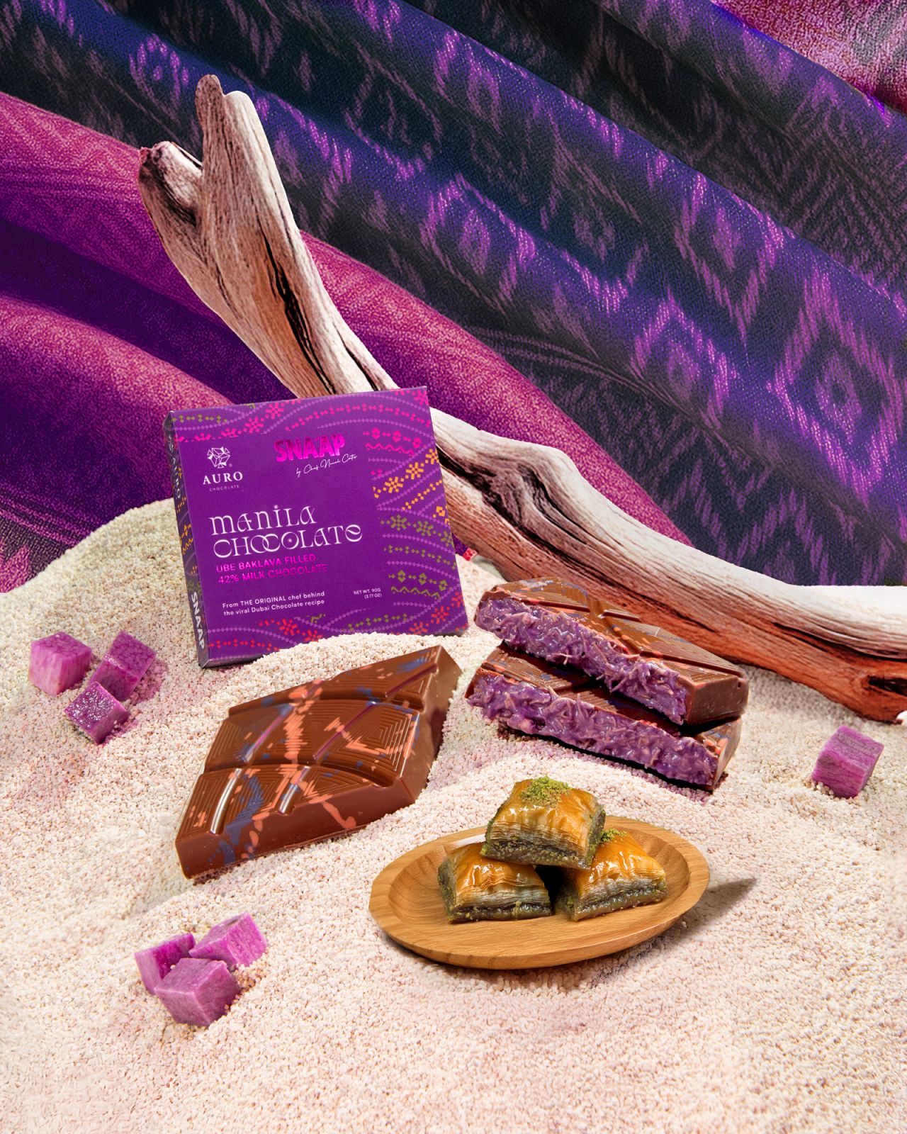 Meet Manila Chocolate: an ube baklava bar by chef Nouel Catis and Auro ...